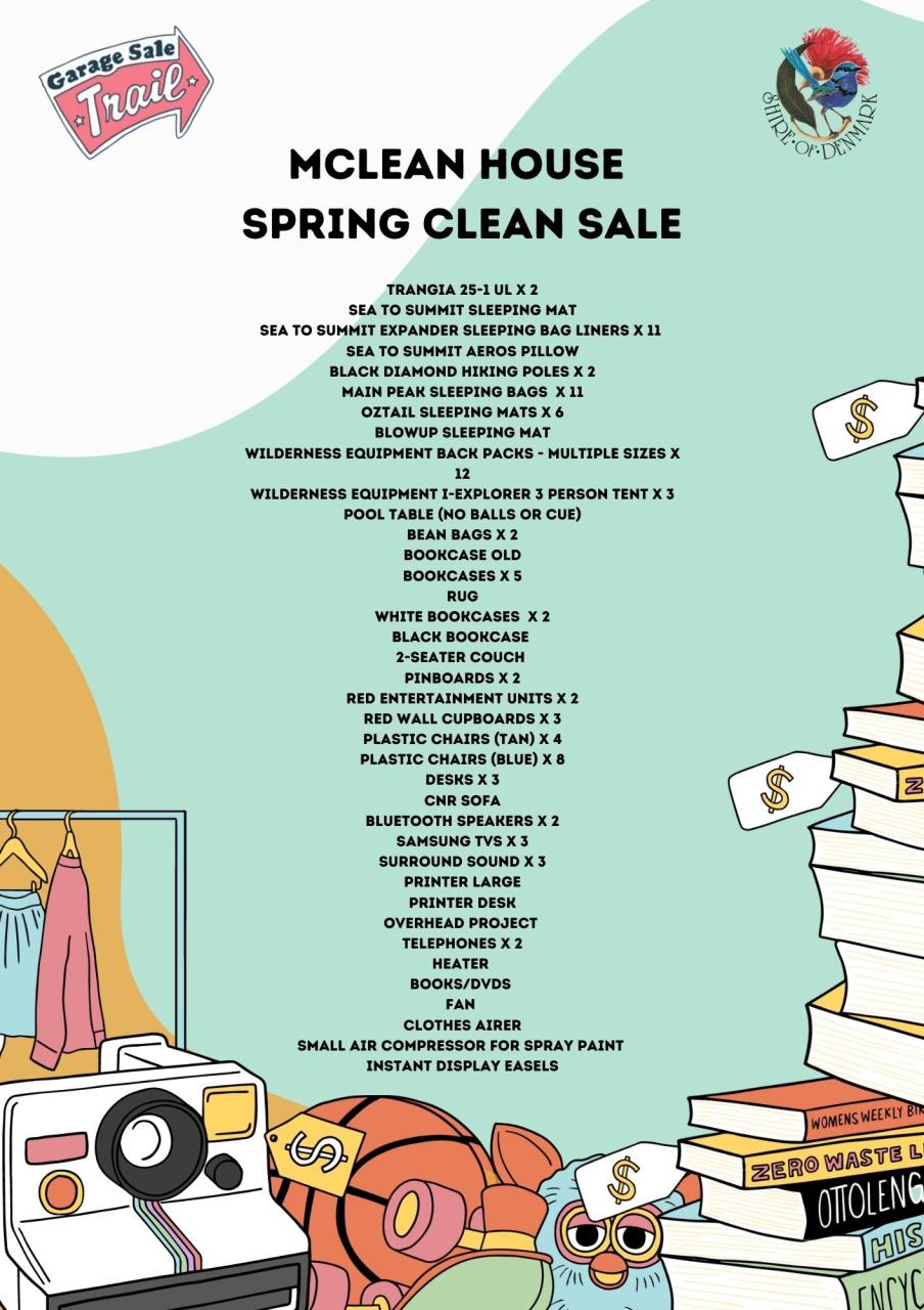 News Story - McLean House Spring Clean Saturday 13 November » Shire of ...